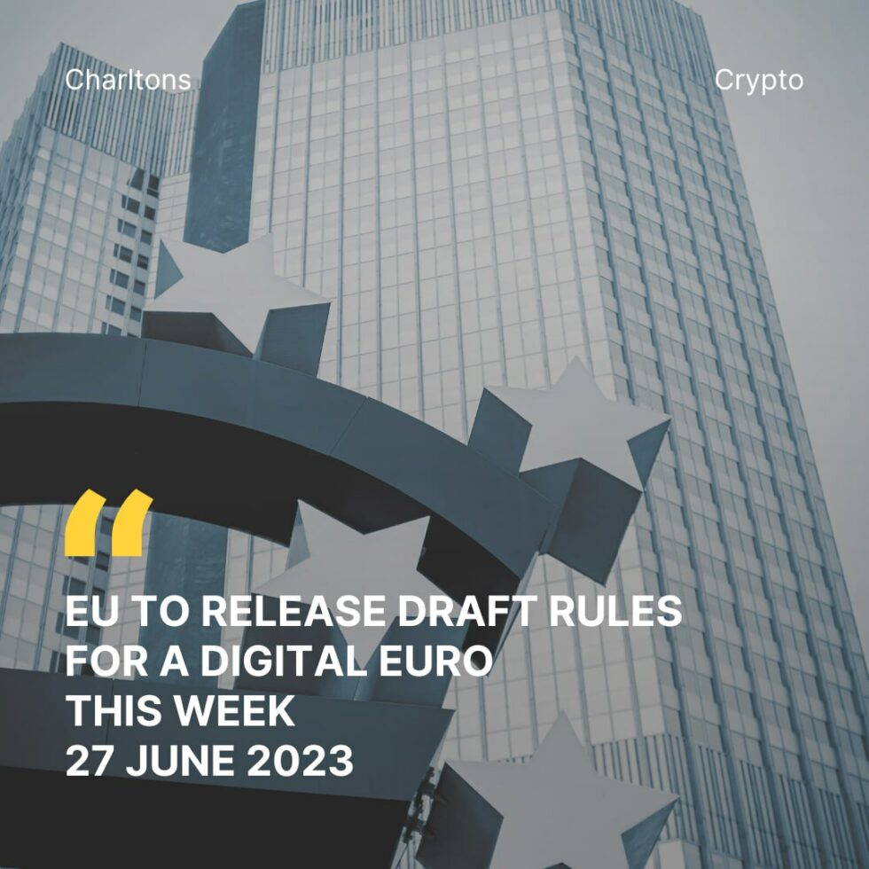 EU to Release Draft Rules For a Digital Euro This Week - Charltons ...